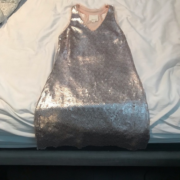 Aryn K | Dresses | Rose Gold Sequin Dress | Poshmark